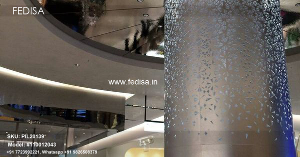 Column Molding Design Round Pillar Painting Designs Pillar Elevation ...